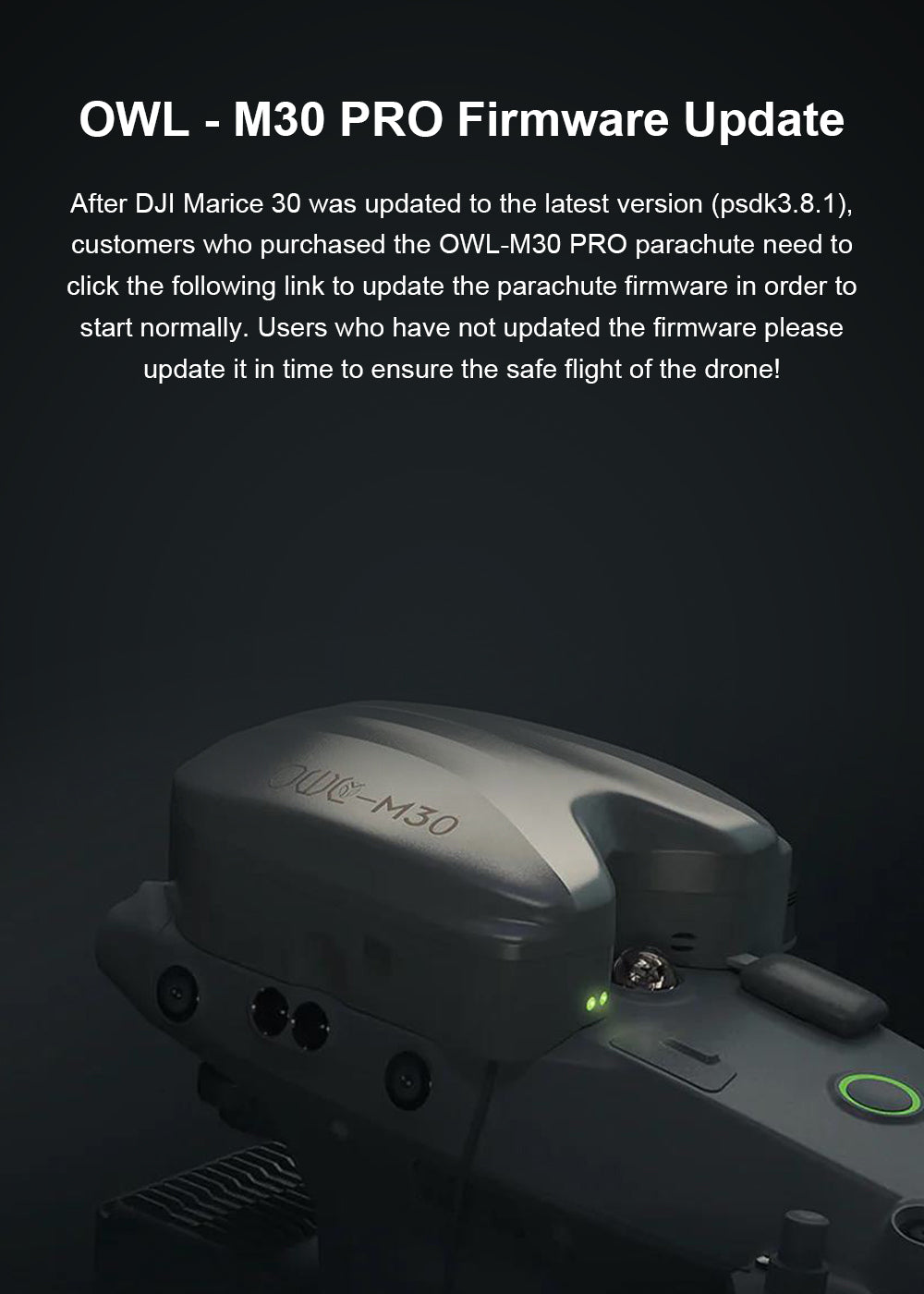 Drone Parachute manufacturer Co-design with DJI